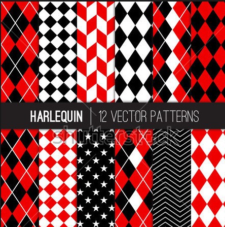 harlequin design, harlequin pattern