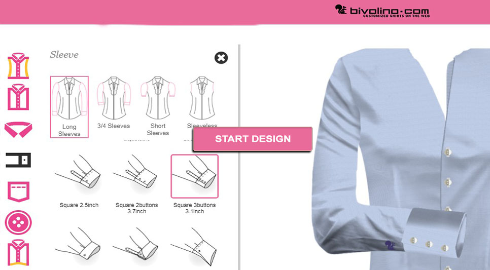 3 Buttons Cuff Women Blouse